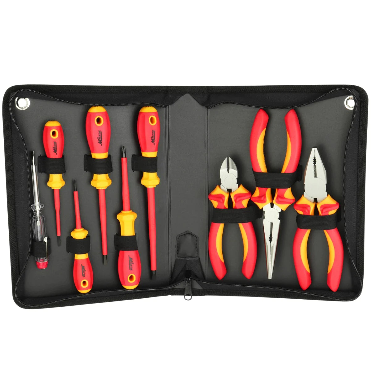 Milton 1305-EV-01 Milton® 9-Piece Insulated Pliers and Screwdrivers To