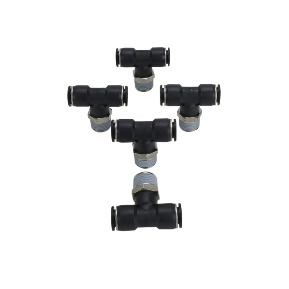 Milton 2204-12 1/2" MNPT 1/2" OD Push-to-Connect Swivel Branch Tee (Bo