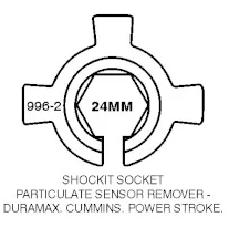 LTI LT996-2 24mm SHOCKIT™ SOCKET (1 Piece) — Empire Lube Equipment
