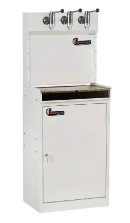 Wolflube Oil Dispenser Bar with Cabinet – with 3 Dispensing Point – Wi