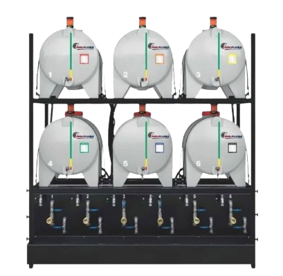 Wolflube Oil Rack Storage System – Standard – 6 Tanks – in Polyethylen ...