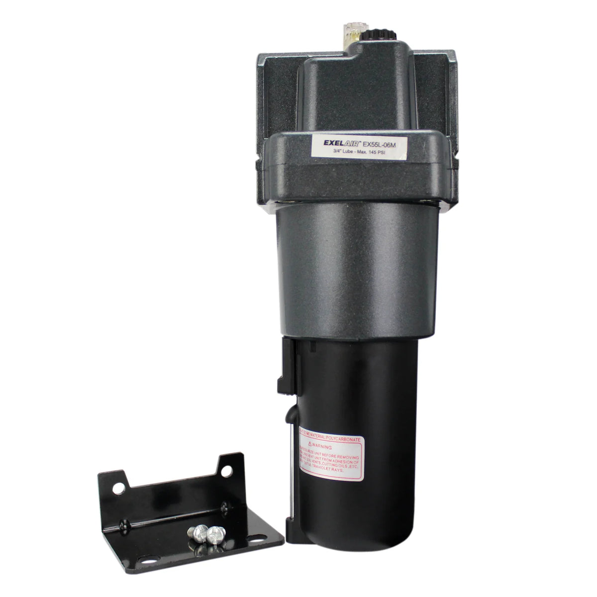 Milton EX55L-06M EXELAIR® FRL High Flow Air Lubricator, 3/4" NPT, Meta ...