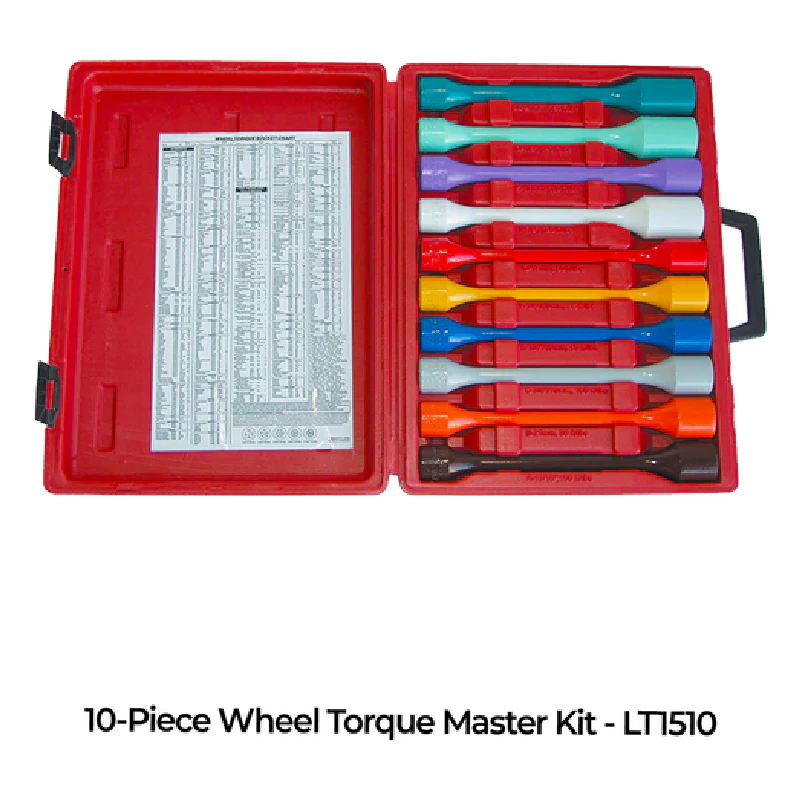 LTI LT1510 10-Piece Wheel Torque Socket Master Kit For 1/2 Inch Drive ...