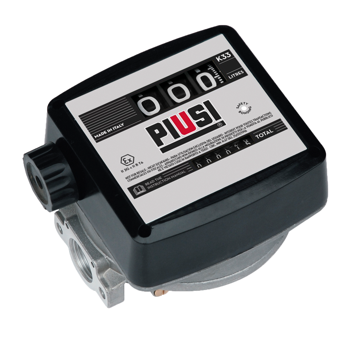 PIUSI K33 VERSION D MECHANICAL METER GAL 1"NPT 553130 — Empire Lube ...