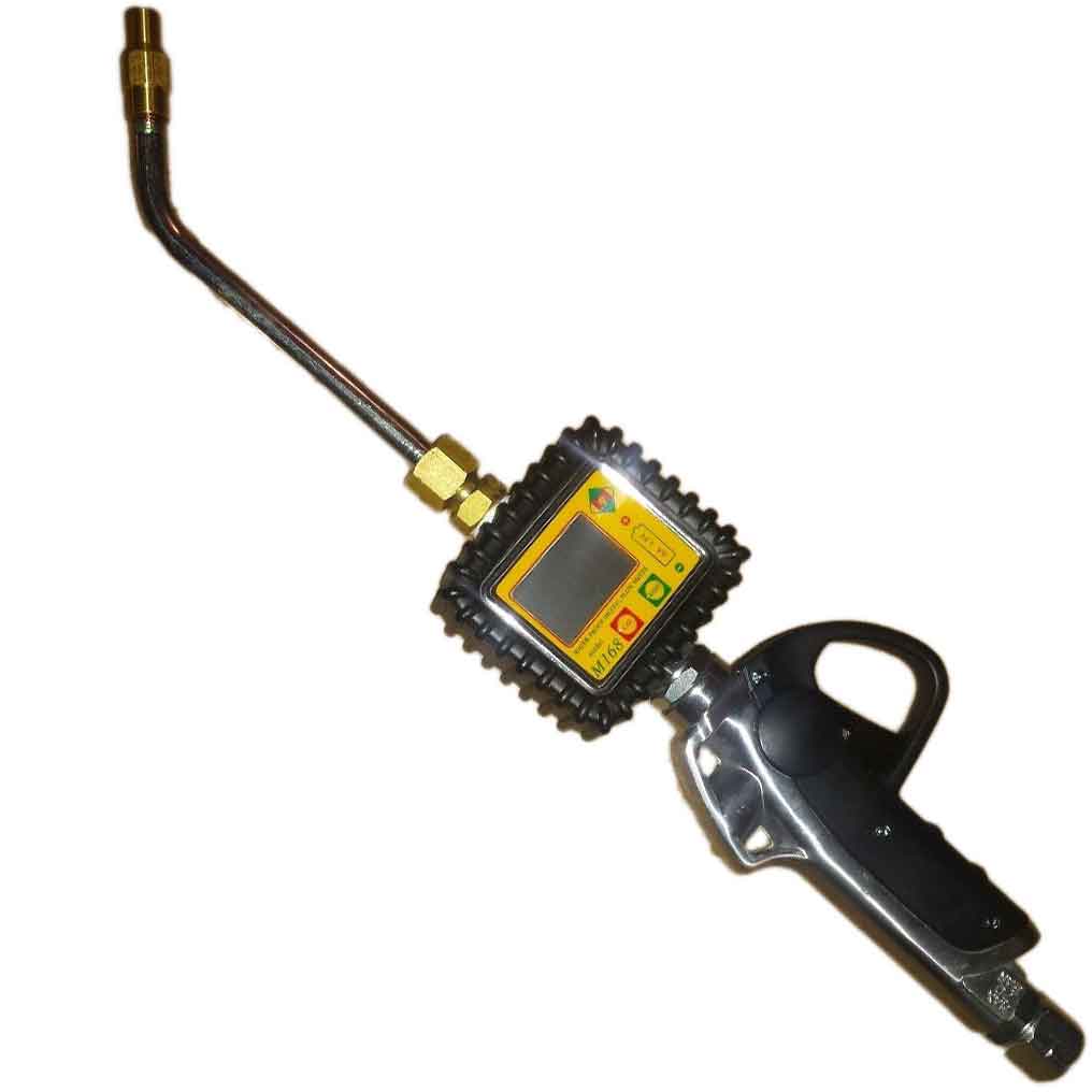 JO LONG Oil Gun With Digital Meter, Rigid Tip — Empire Lube Equipment