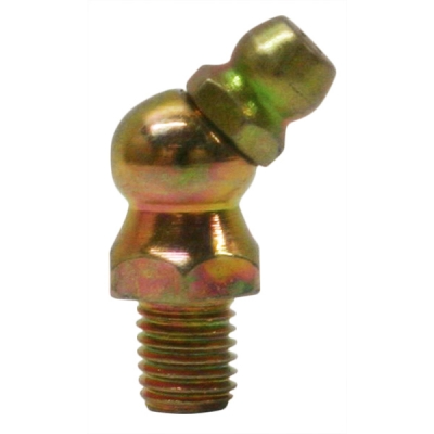 American Lube Equipment 1/4"-28, 45 Degree, .97" Long, Grease Fitting