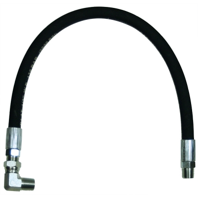 American Lube Equipment 1/2" x 2' Oil Hose, 1/2"(M) Straight Rigid x 1 ...